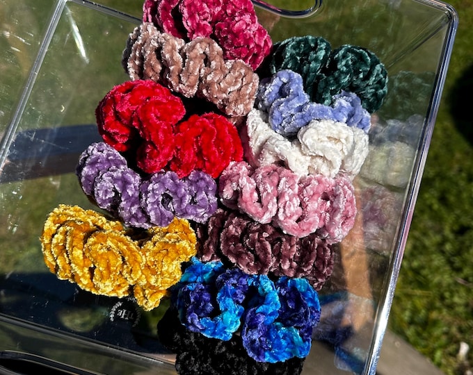 Handmade Crocheted Scrunchies - Etsy