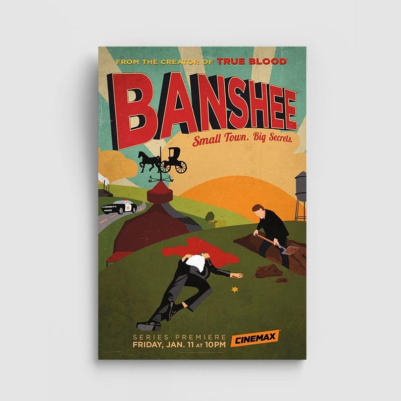 Banshee TV Series Movie Poster, Custom Poster, Personalised Gift ...