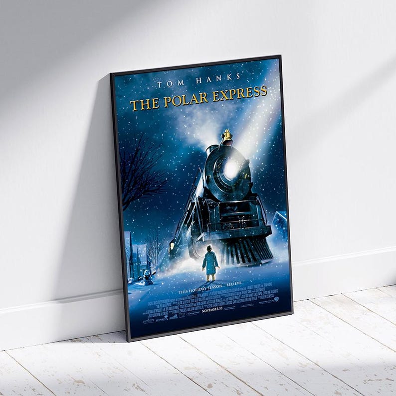 The Polar Express Tom Hanks Movie Poster, Custom Poster, Personalised ...