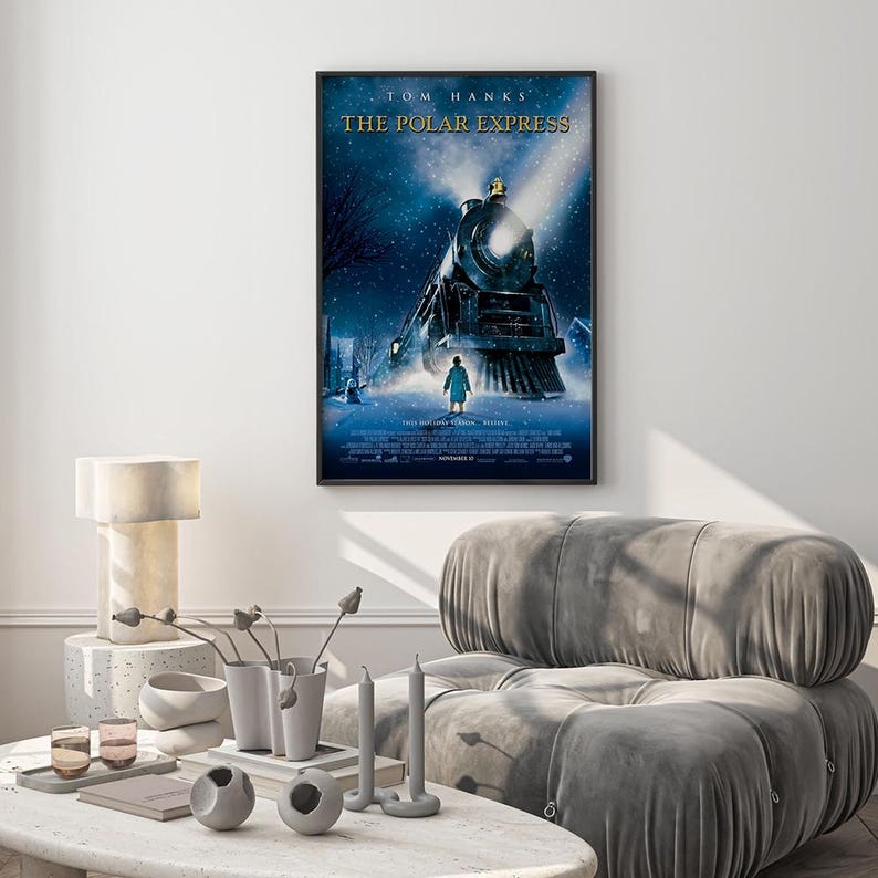 The Polar Express Tom Hanks Movie Poster, Custom Poster, Personalised ...