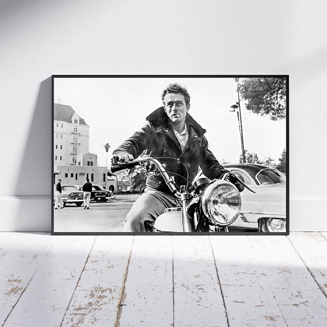James Dean Poster, Custom Poster, Personalised Gift, Rolled Canvas ...