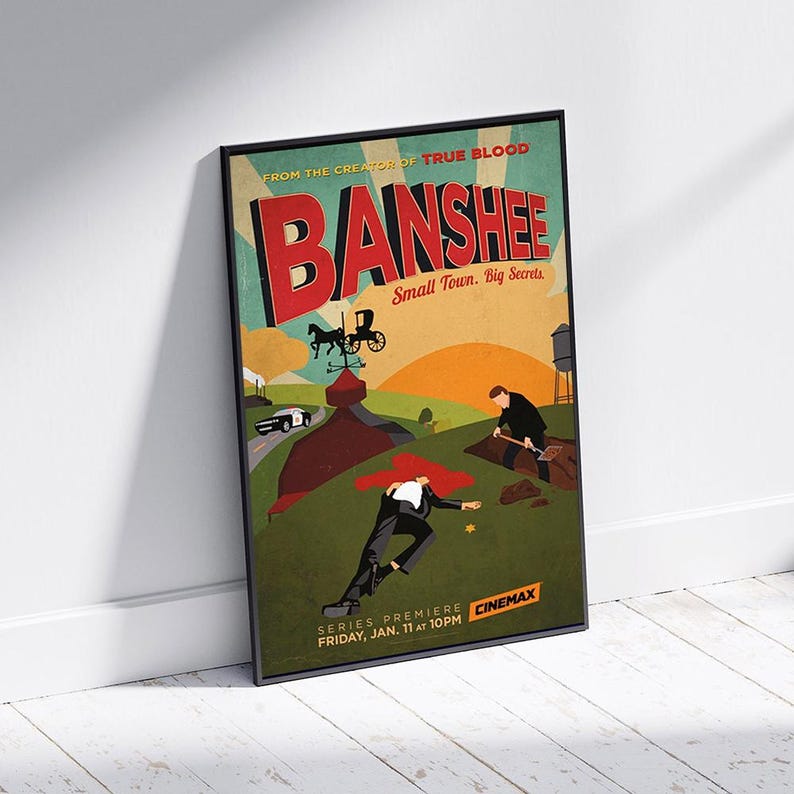 Banshee TV Series Movie Poster, Custom Poster, Personalised Gift ...