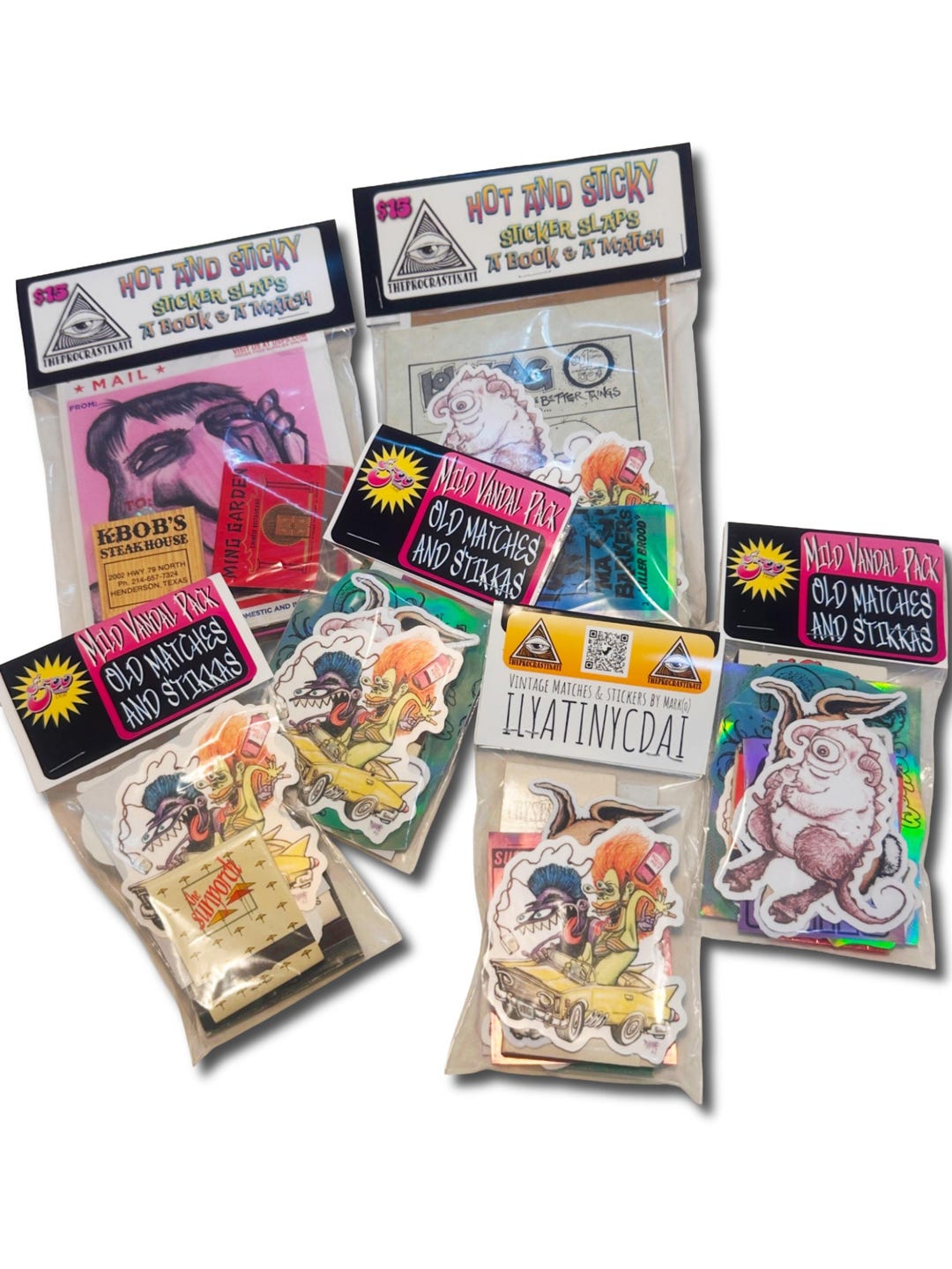 Small Art Sticker Pack – Street Art, Punk, Skate Vinyl Decals - Etsy
