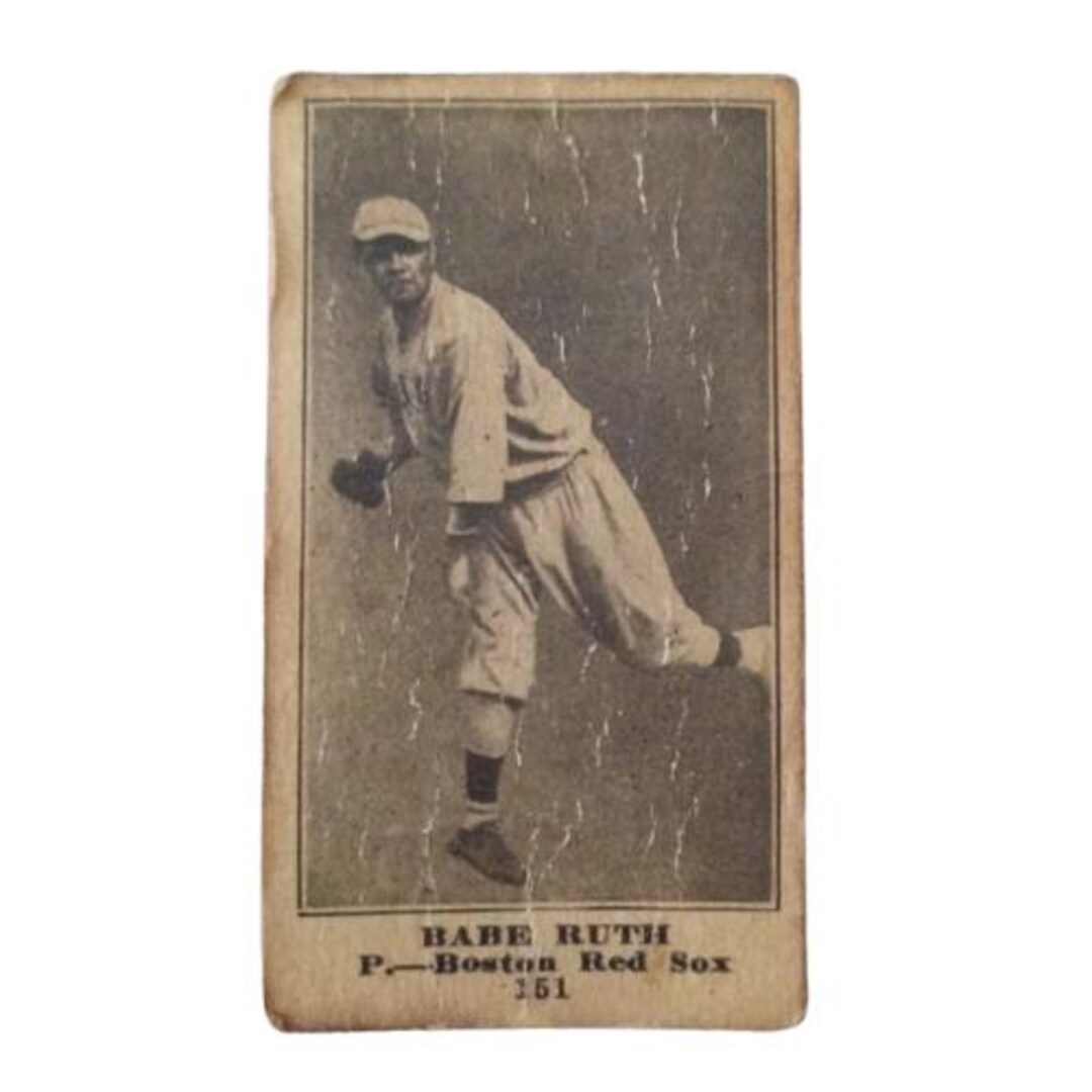 Carte De Baseball Babe Ruth Rookie . Telle Qu'illustrée. Qualité Musée ...