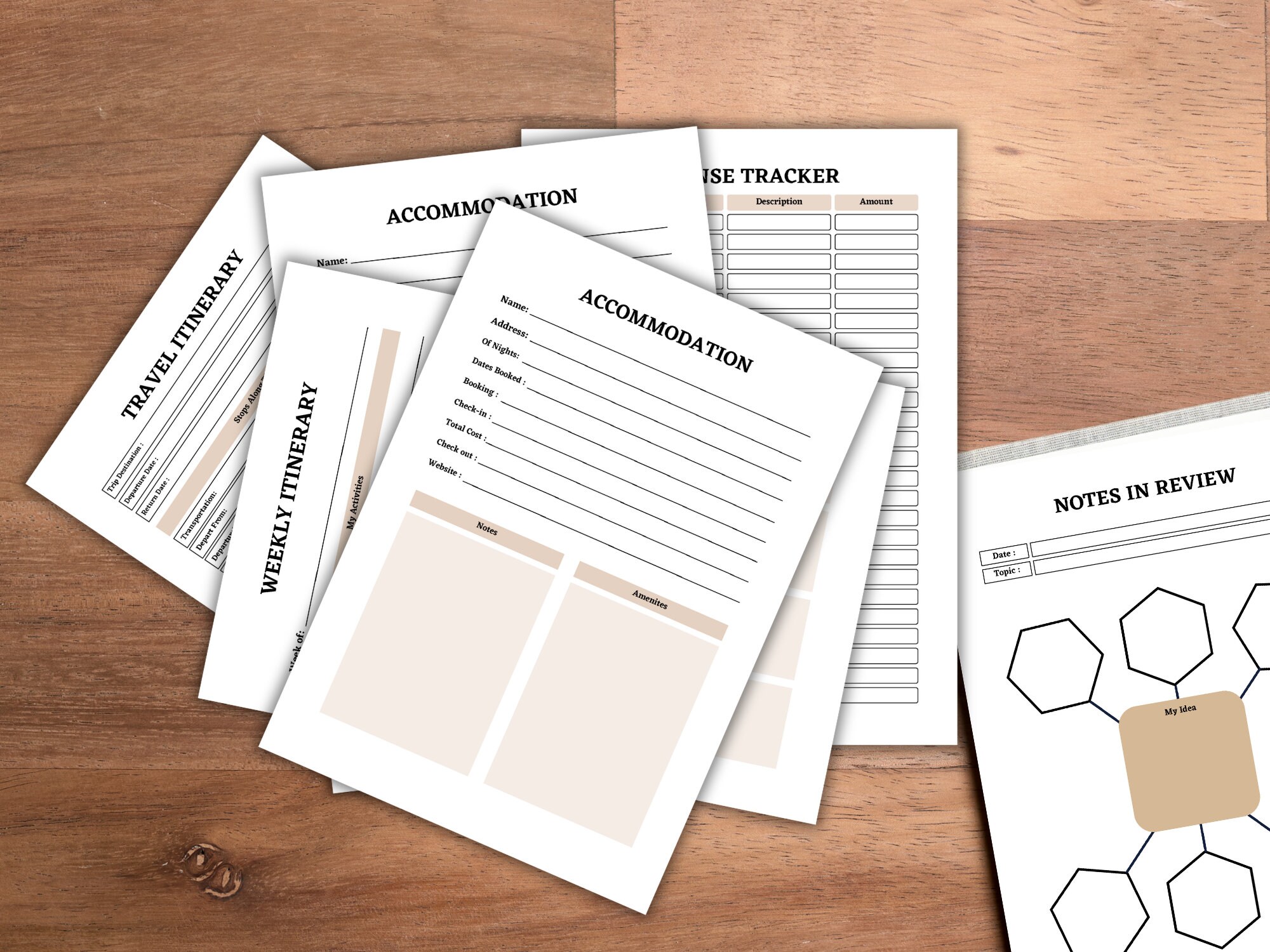 Travel Planner - Plan Your Dream Getaway With Ease, Printable PDF With ...
