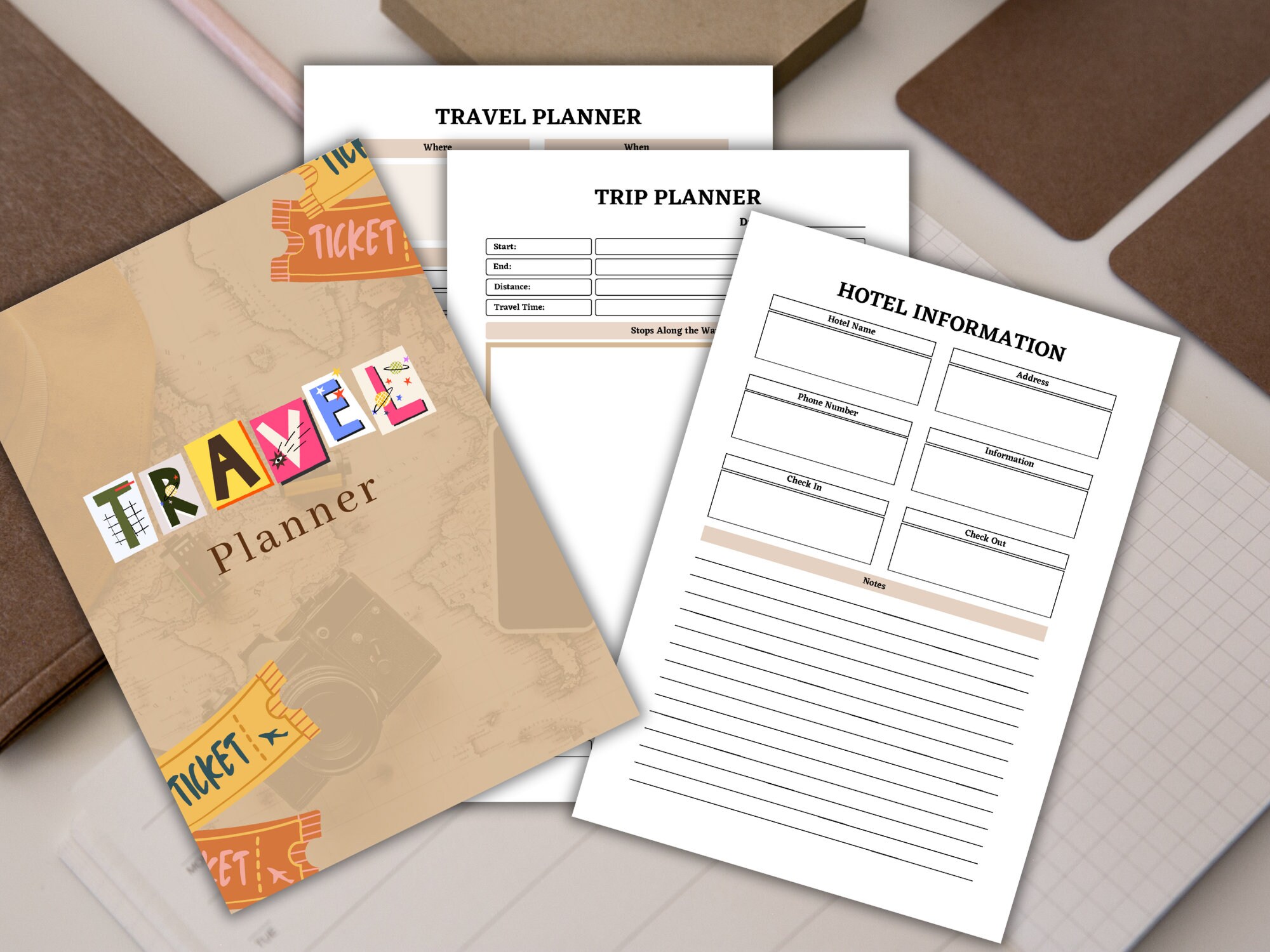 Travel Planner - Plan Your Dream Getaway With Ease, Printable PDF With ...