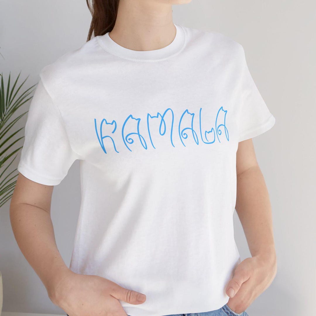 Kamala Skinny Cat Letters Blue, Kamala 2024, Kamala Harris President 47 ...