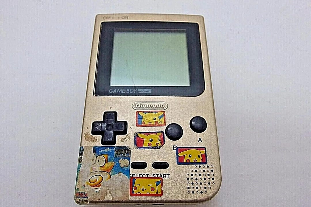 Gameboy Pocket Gold Console Handheld Official Nintendo Gameboy Japan G ...