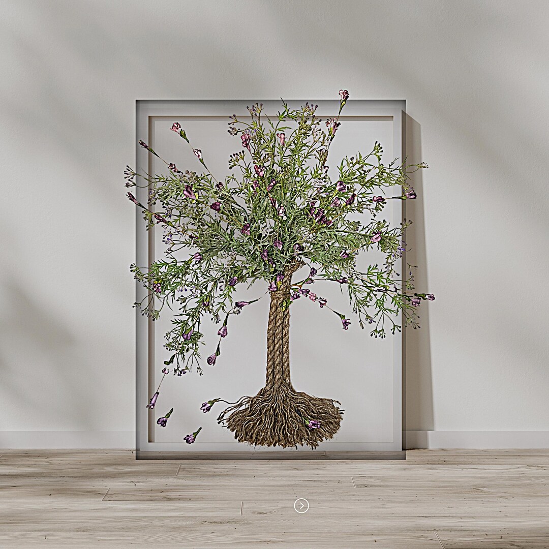 Lilac Tree Canvas Wall Art, Home Wall Decor, Charming Canvas, Tree ...