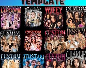 50 Bootleg Canva Editable Template , Bootleg Design , Custom Bootleg ...