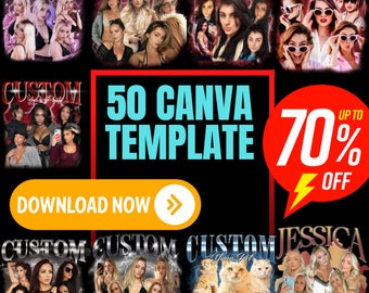 50 Bootleg Canva Editable Template , Bootleg Design , Custom Bootleg ...