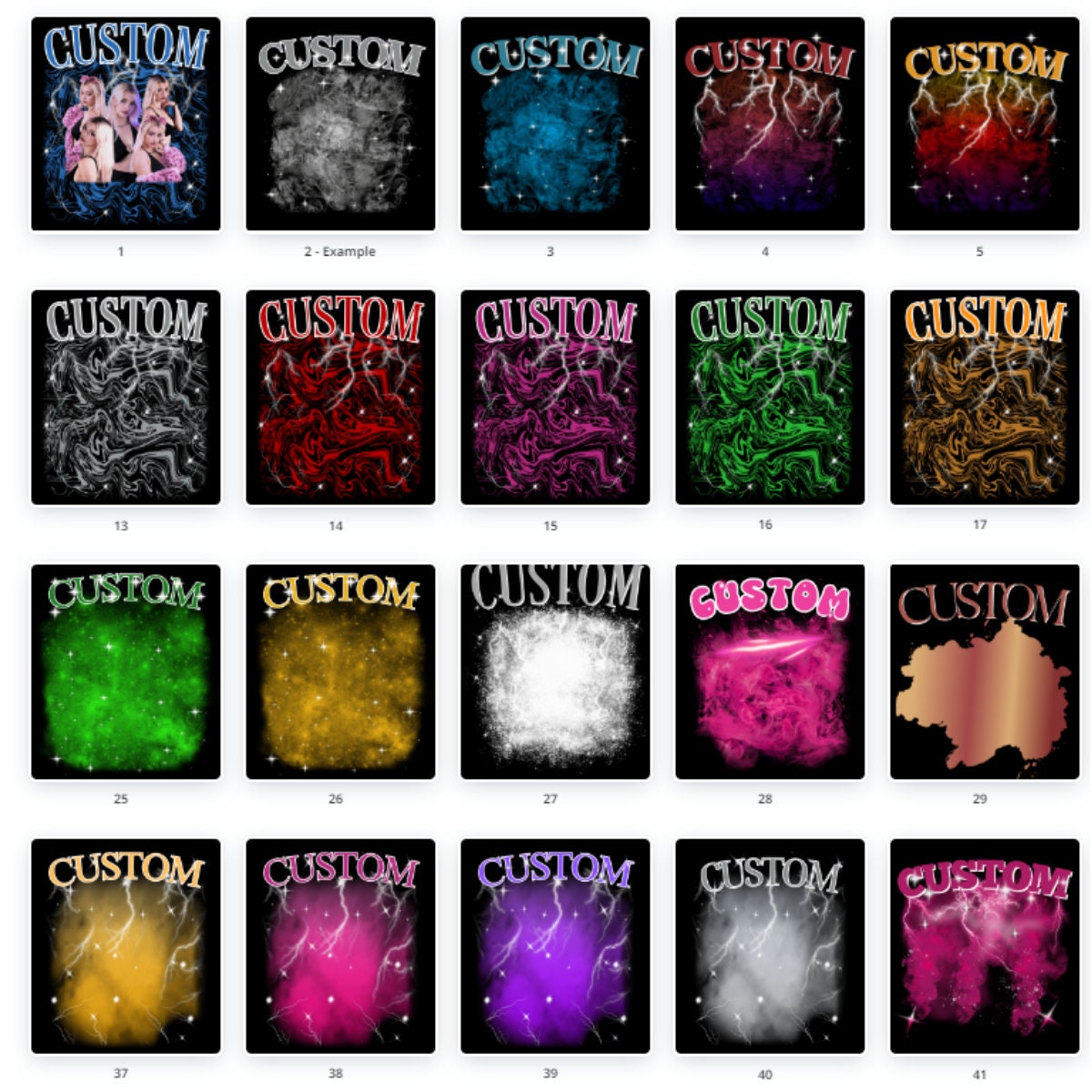 50 Bootleg Canva Editable Template , Bootleg Design , Custom Bootleg ...