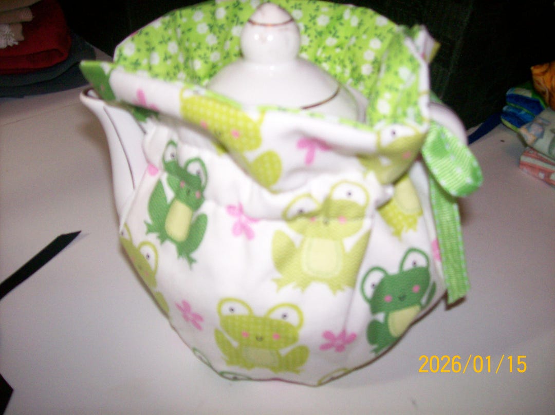Frog Small Tea Cozy- Insulated - Reversible - Etsy