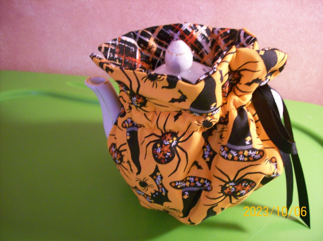 Spider and Black Hats Small Tea Cozy Insulated Reversible - Etsy