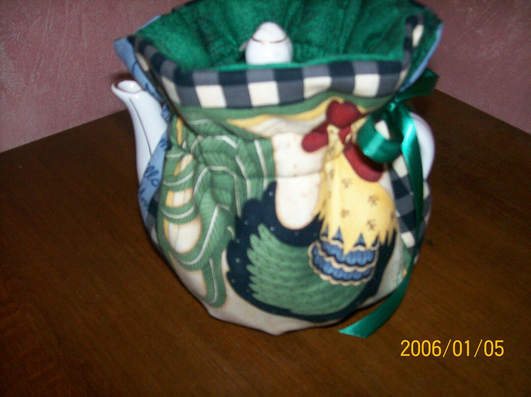 Rooster Small Tea Cozy- Insulated - Reversible - Etsy