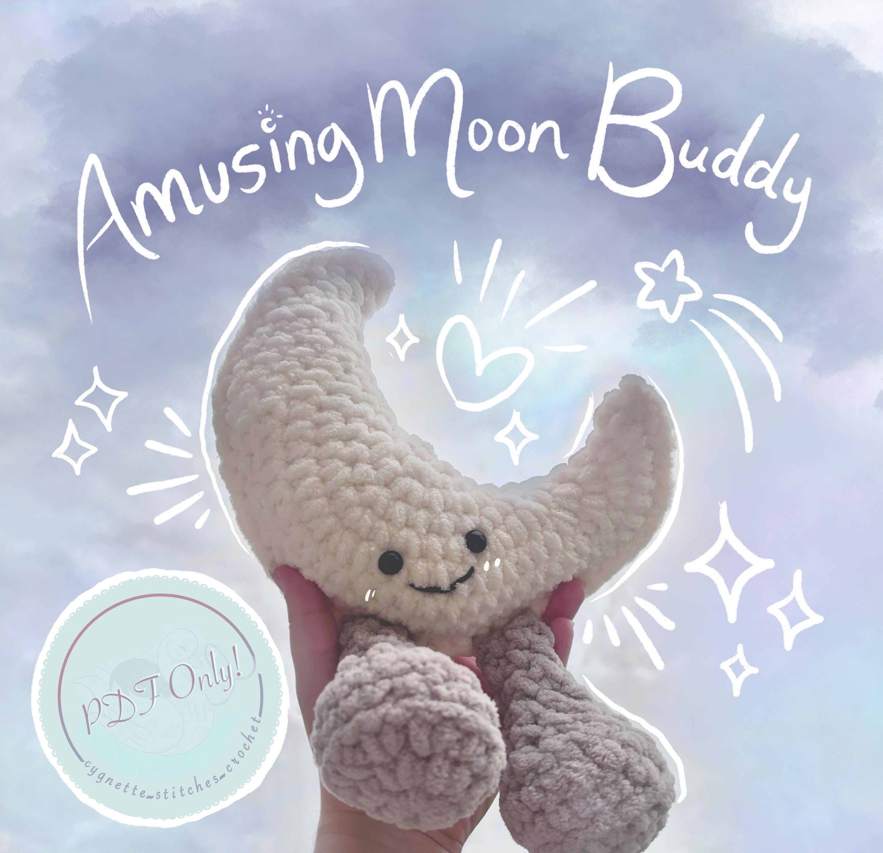 Amusing Moon Buddy Crochet Amigurumi PATTERN - US English PDF Download ...