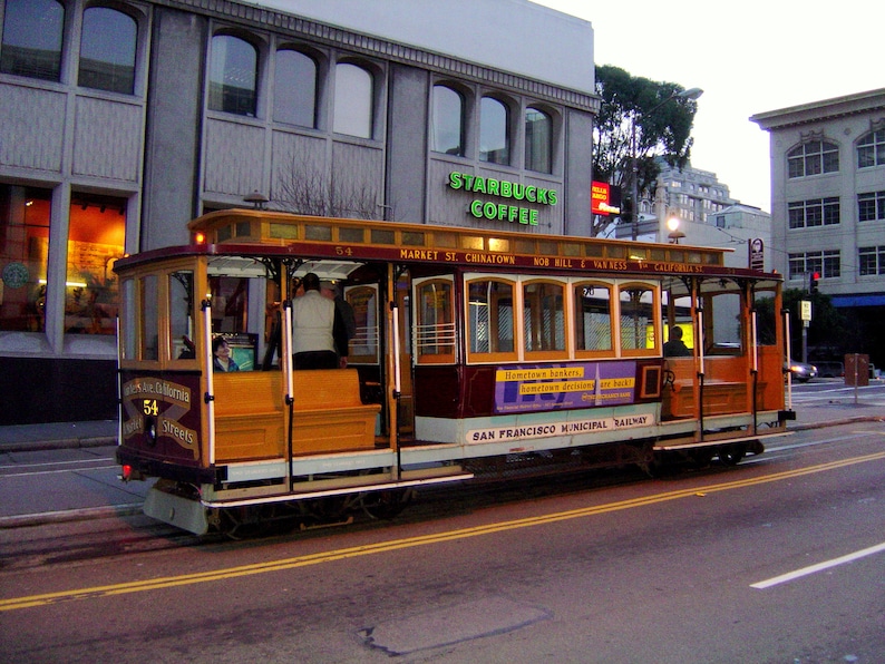 San Francisco Cable Car - Instant Digital Download, Wall Art, Home ...