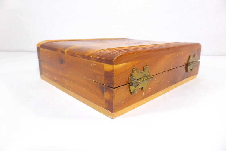 Vintage Dear Diary Wood Cedar Box Secrets Trinkets Journal | Etsy