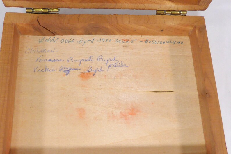 Vintage Dear Diary Wood Cedar Box Secrets Trinkets Journal Storage ...