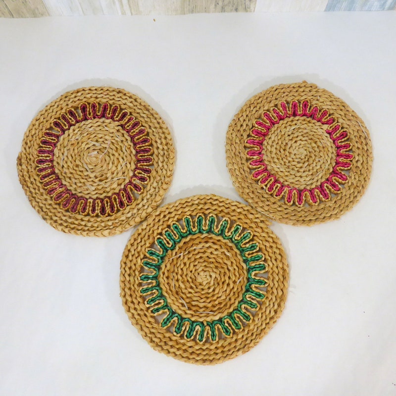 Straw Trivets - Etsy
