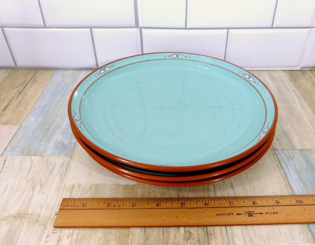 Vintage Noritake Stoneware Ceramic Dinner Plates Set of 3 Boulder Ridge ...