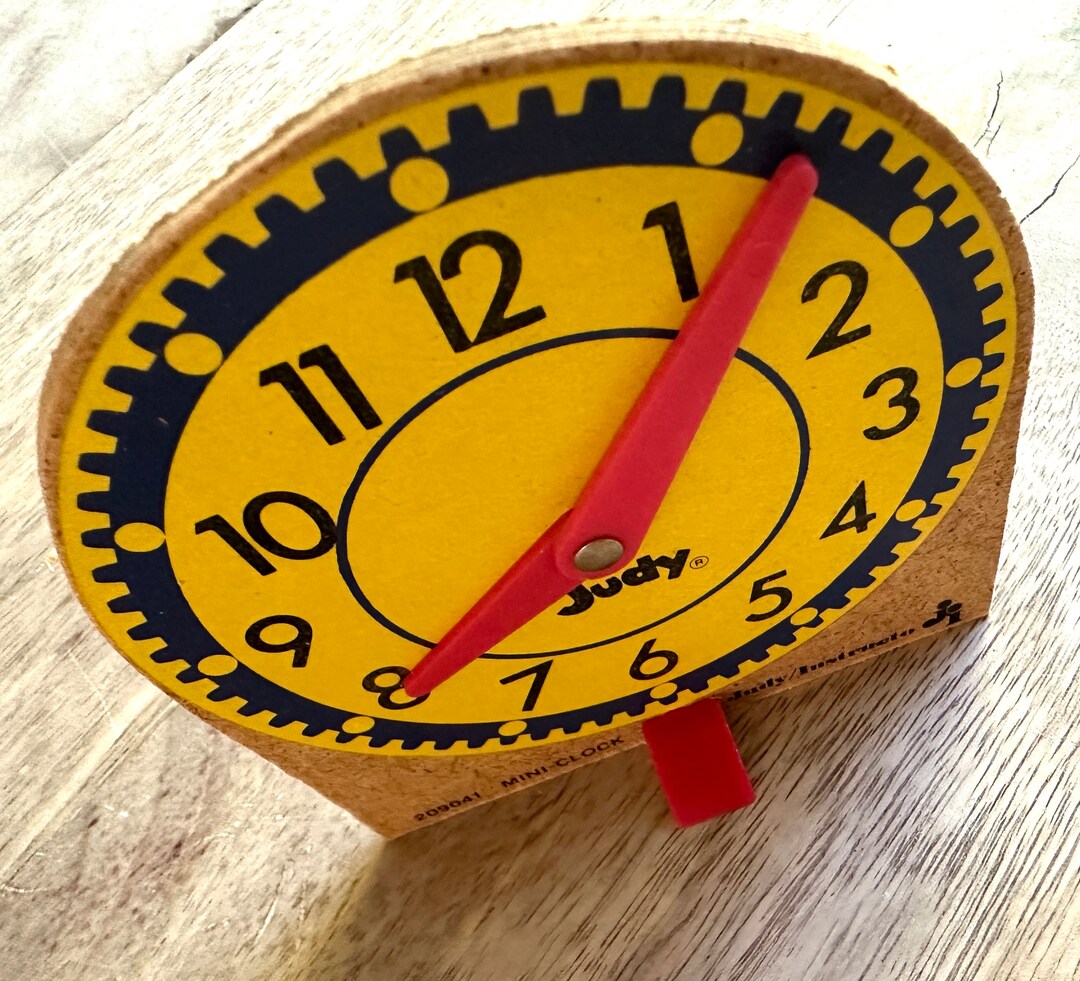 Toy Clock for Learning Midcentury Bright Child's Toy Tick Tock - Etsy