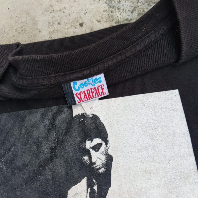 Vintage Scarface 'cookies' Black Movie Tee | Streetwear Large - Etsy