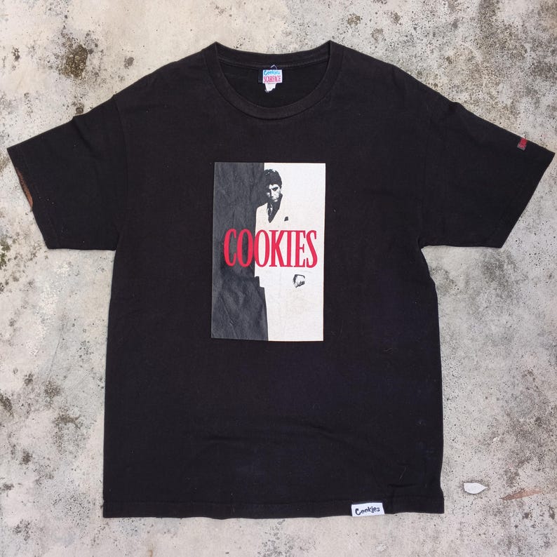 Vintage Scarface 'cookies' Black Movie Tee | Streetwear Large - Etsy