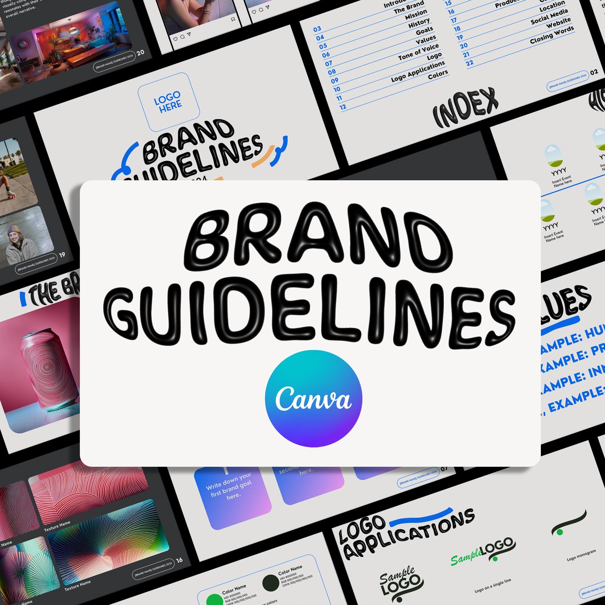 Brand Guidelines Canva Template Presentation Branding Style Guidelines ...