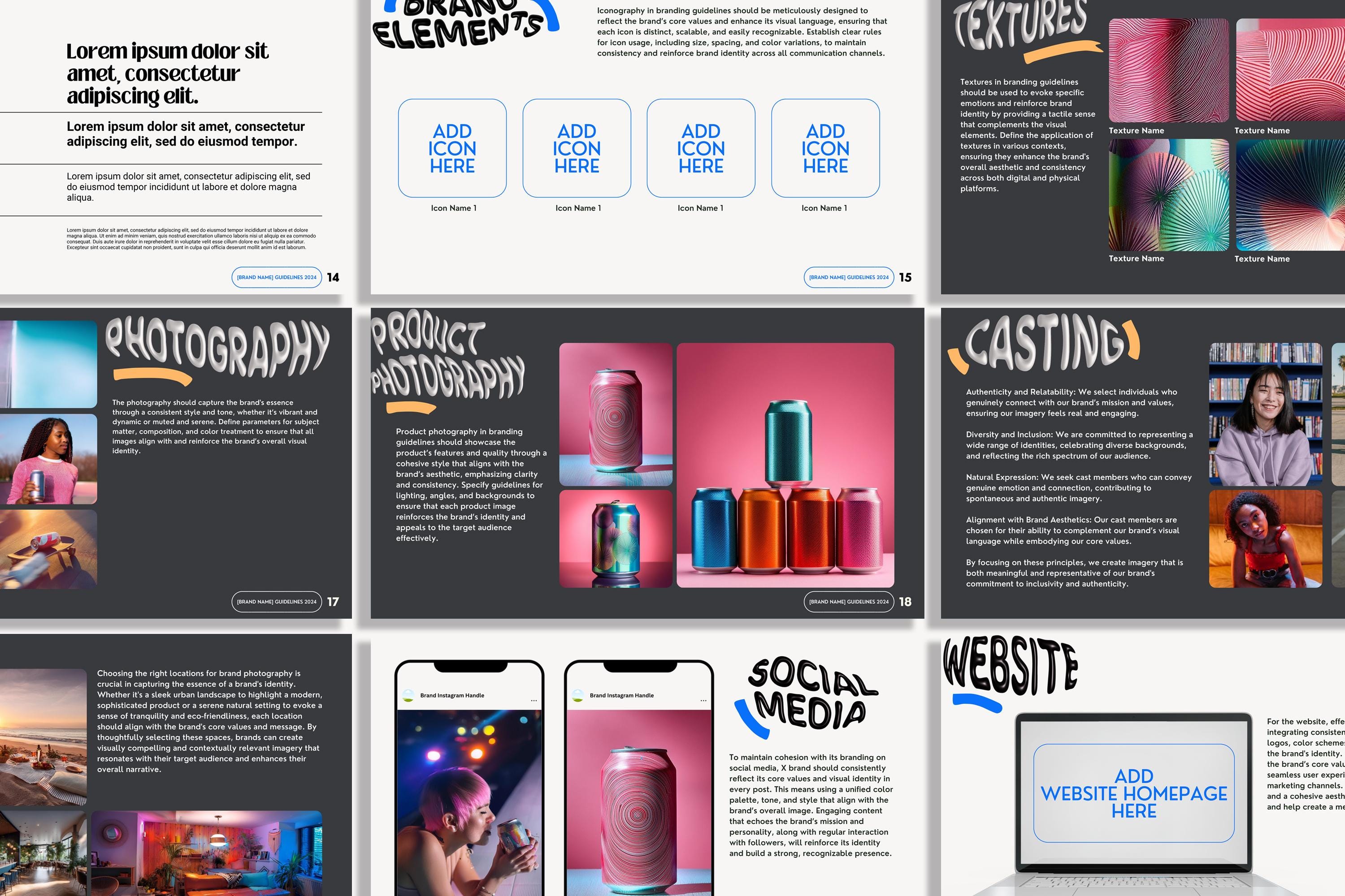Brand Guidelines Canva Template Presentation Branding Style Guidelines ...