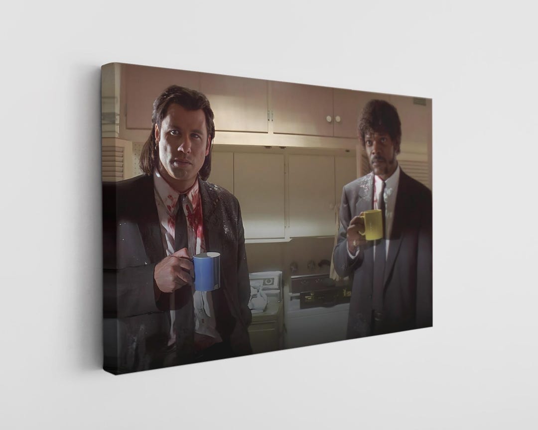 Pulp Fiction Apartment Coffee Scene Cult Movie High-quality Canvas ...
