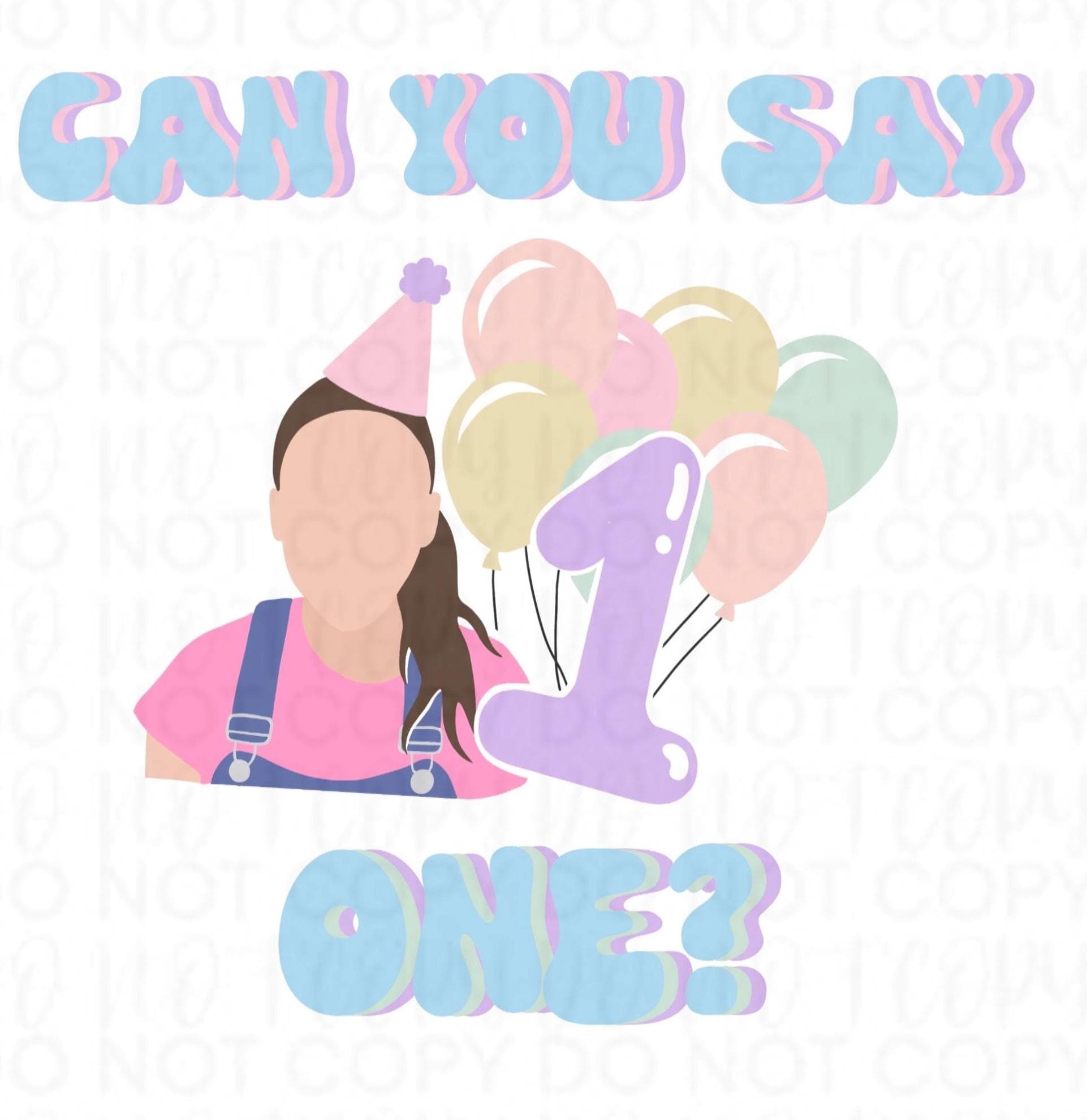 1st Birthday- Ms. Rachel- “can You Say 1?”- Png/digital Download - Etsy