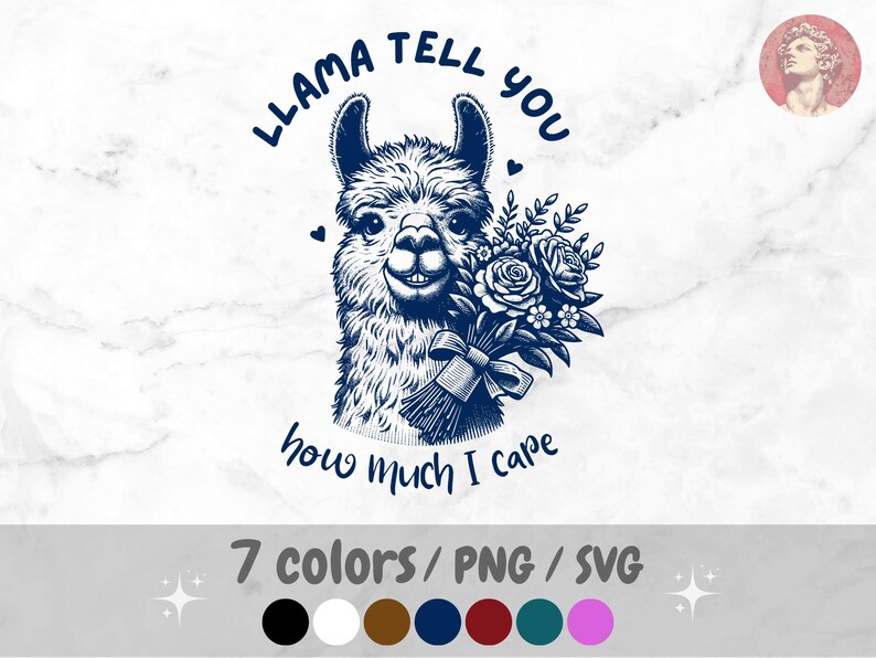 Llama Tell You How Much I Care Png Svg, Sarcastic Llama Sublimation ...