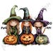 10 PNG Quirky Halloween Witch Friends Clipart, Whimsical Funny ...