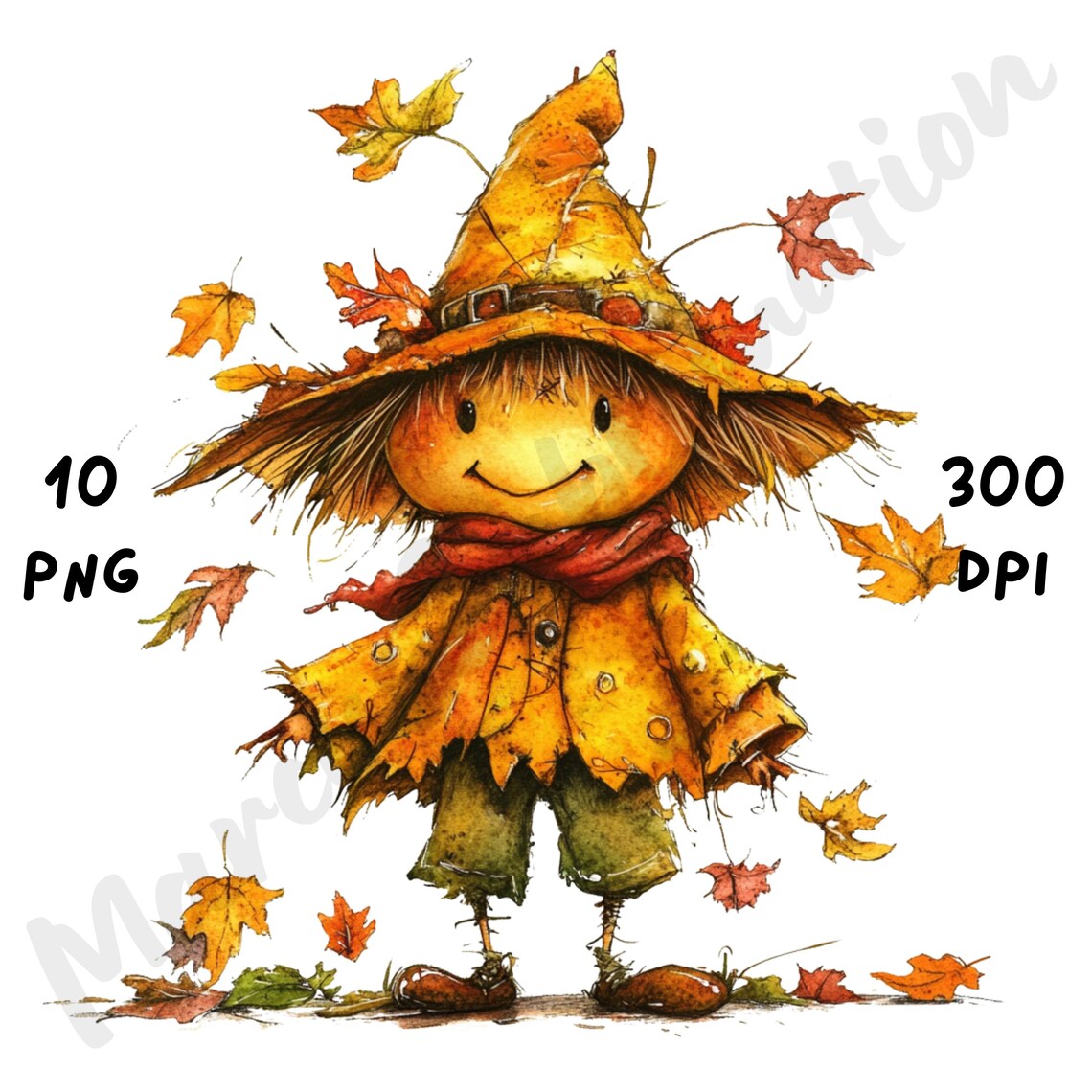 10 PNG Quirky Fall Character Clipart, Whimsical Autumn Monster ...