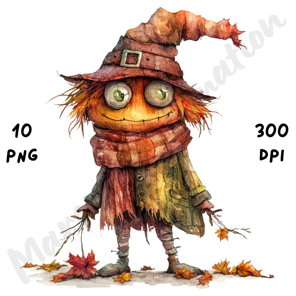 10 PNG Quirky Fall Character Clipart, Whimsical Autumn Monster ...