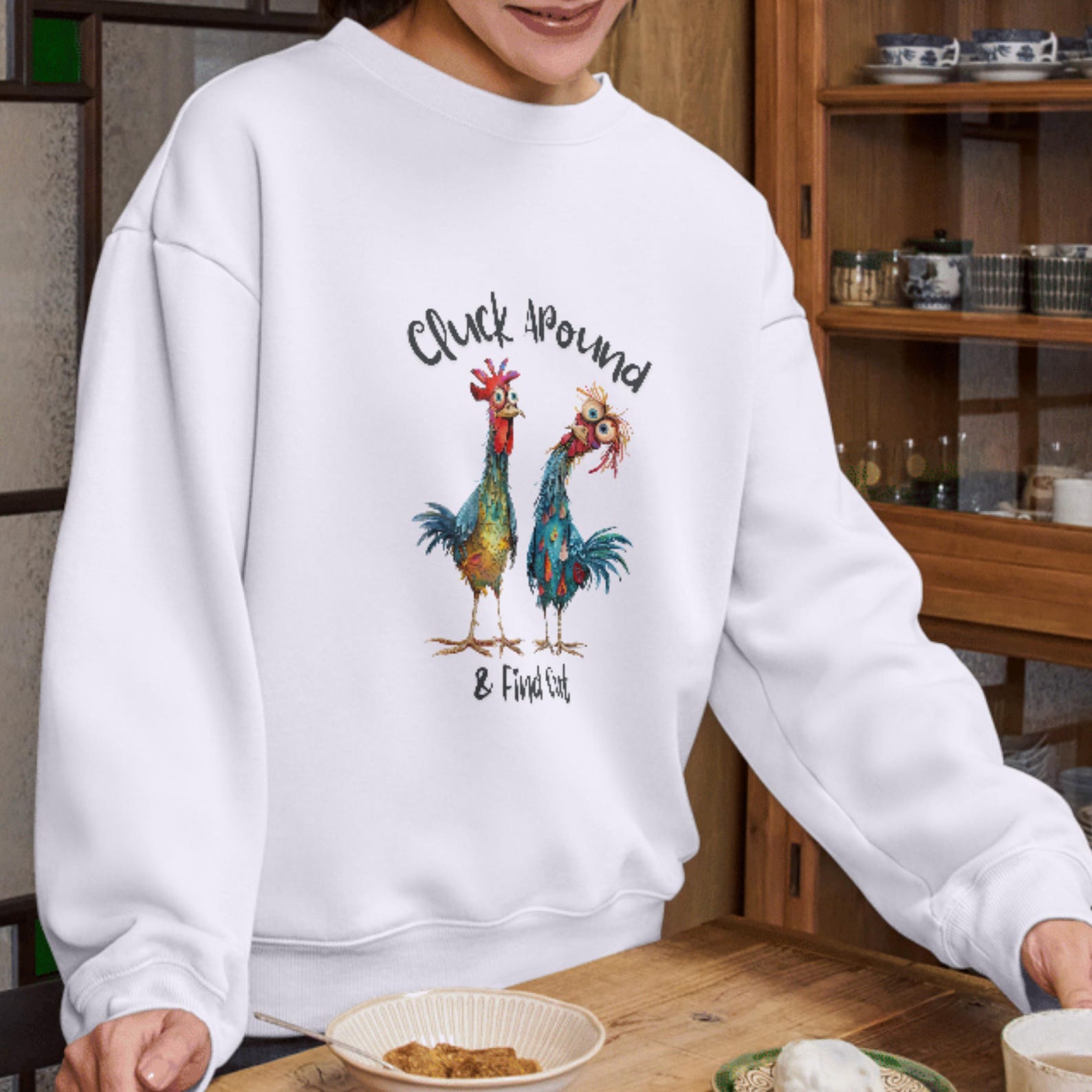 Sassy Chicken Roosters PNG, Quirky Whimsical Sublimation Design ...