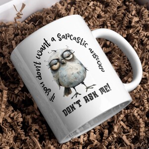 Sassy Bird PNG – Funny Crazy Bird Sublimation Design With Sarcastic ...
