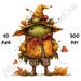 10 PNG Quirky Fall Character Clipart, Whimsical Autumn Monster ...