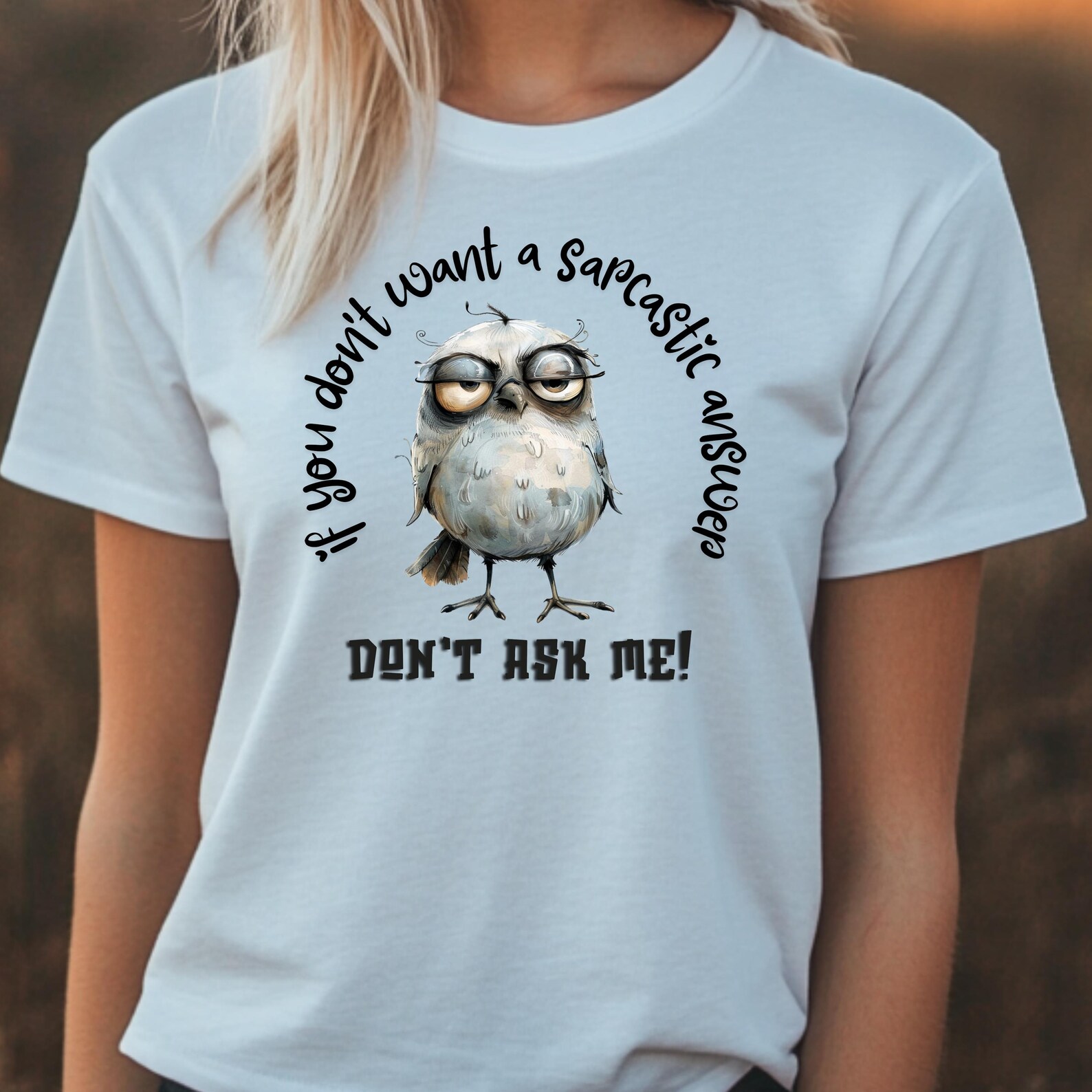 Sassy Bird PNG – Funny Crazy Bird Sublimation Design With Sarcastic ...