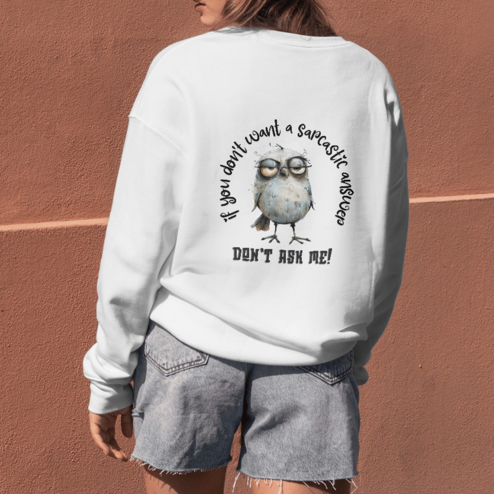 Sassy Bird PNG – Funny Crazy Bird Sublimation Design With Sarcastic ...