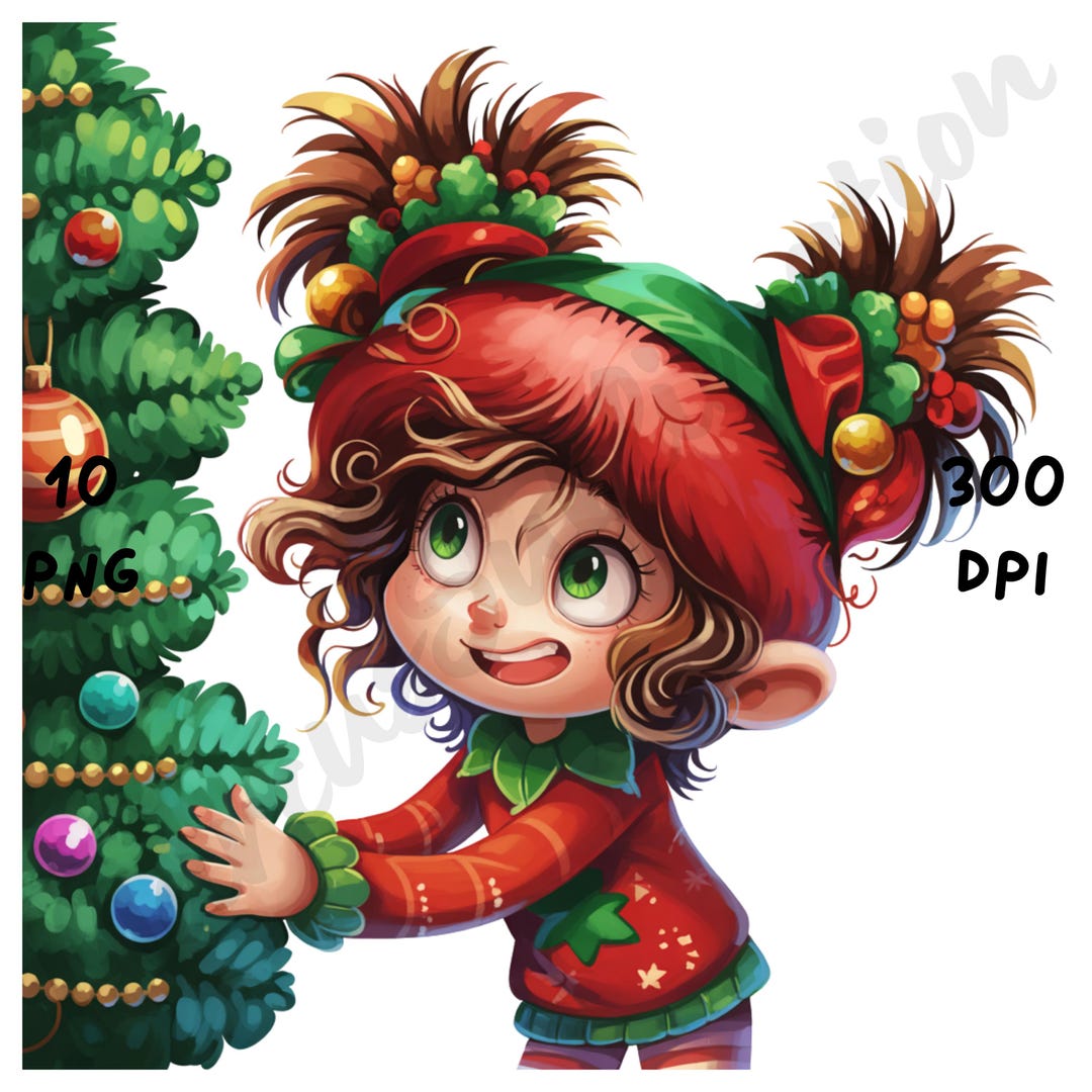 10 imágenes PNG de elfo navideño: elfo caprichoso con artículos ...
