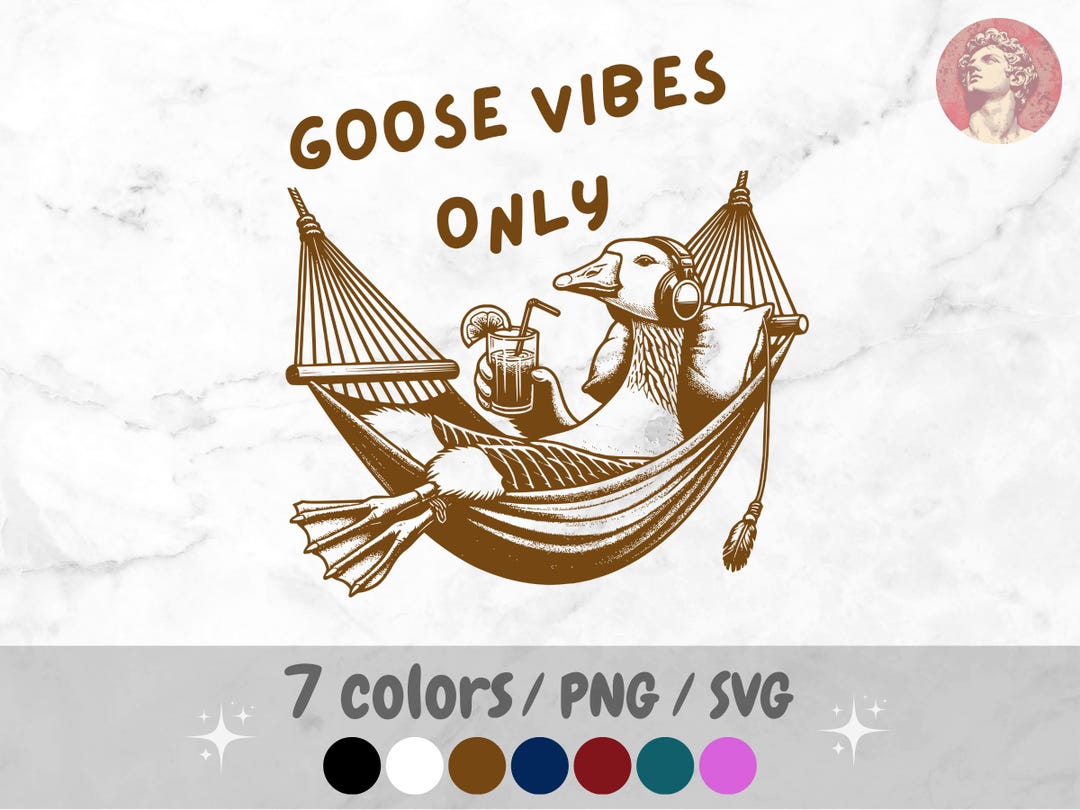 Goose Vibes Only Png Svg, Sarcastic Bird Sublimation Design, Funny ...
