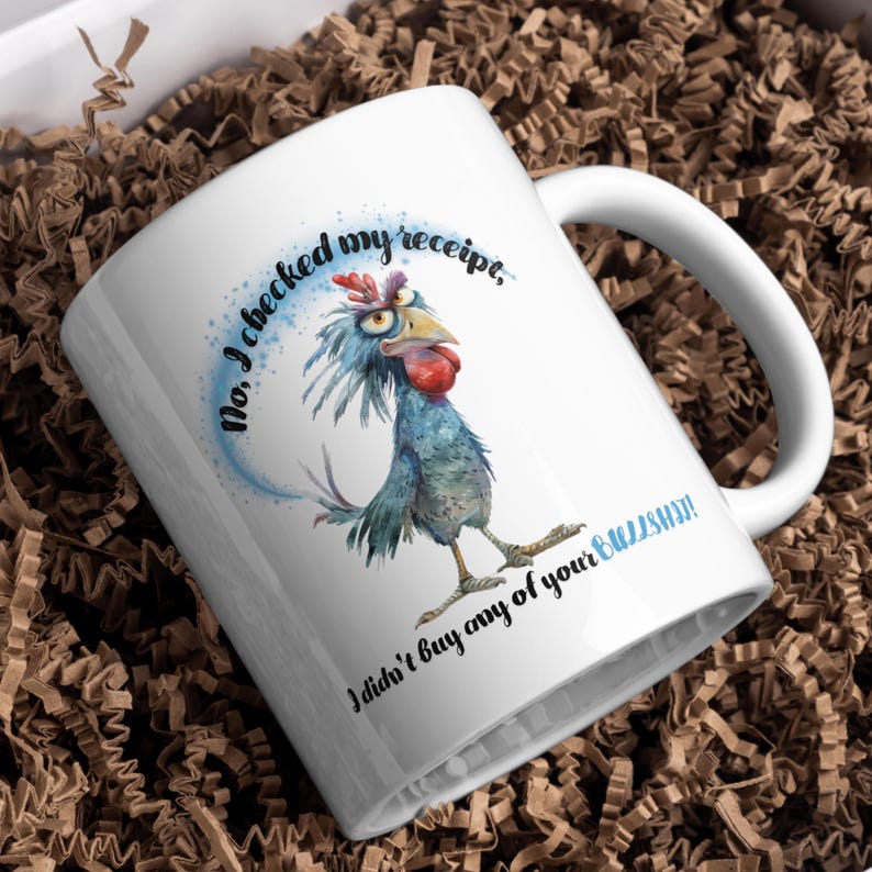 Sarcastic Bird PNG – “I Checked My Receipt” Funny Quote, Whimsical ...