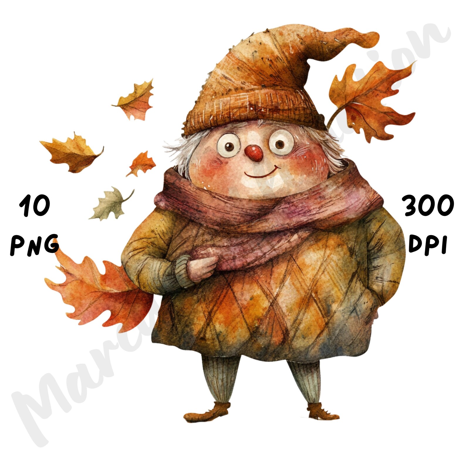 10 PNG Quirky Fall Character Clipart, Whimsical Autumn Monster ...