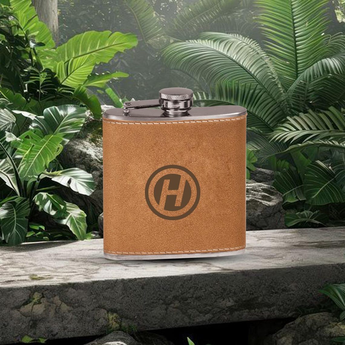 Personalized Flask for Men, Leather Flask, Flask Personalized, Flask ...