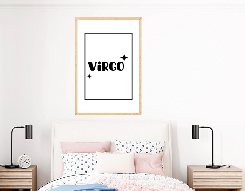 Virgo Digital Download Virgo Printable Horoscope Prints Astrology ...
