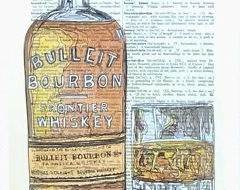 Blanton's Bourbon Art Print - Etsy