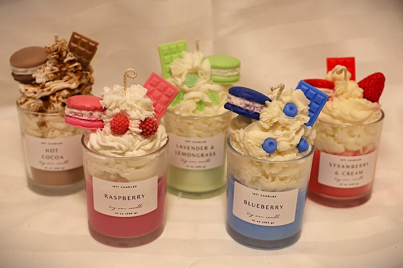 Dessert Candles, Unique Gift, Soy Candle, Scented Candle, Handmade ...