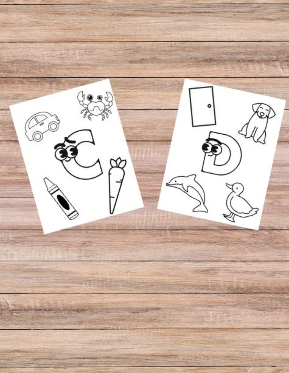 26 Fun Alphabet Coloring Pages for Kids, Toddlers, and Preschoolers - Etsy